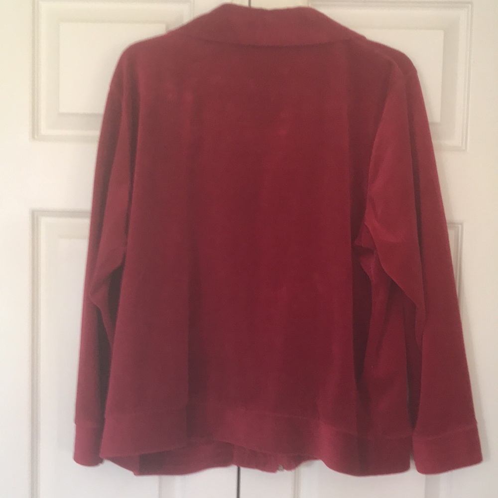 Rebecca Malone Crushed Velour Jacket 1x - Gem